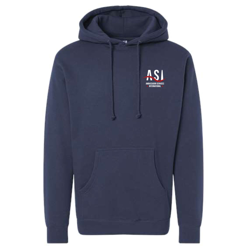 Navy ASI Hoodie - Ambassador Services International